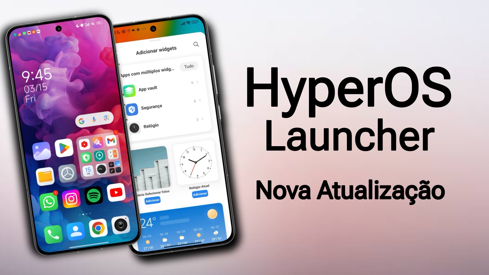 É Oficial 🚀 - HyperOS Launcher Cofre de Widgets - Nova Atualização ...