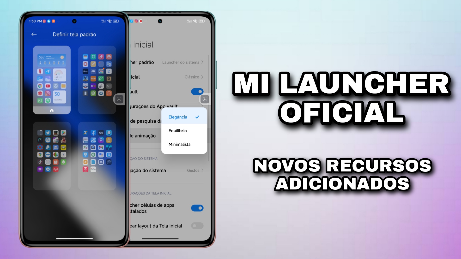 Mi Launcher Oficial - Novos Recursos Adicionados - Instale Agora e Otimize o seu Xiaomi ...