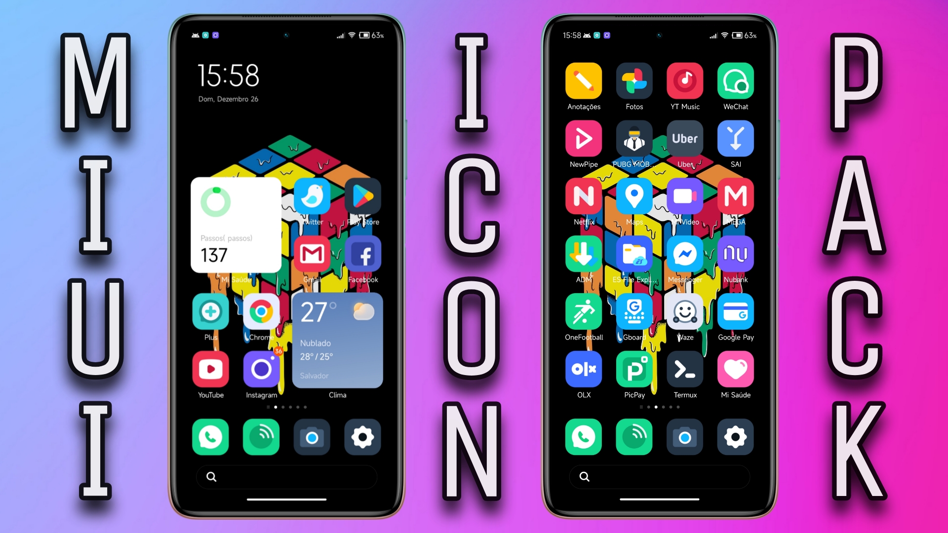 WoW - Miui iCon Pack - Extreme Personalização - MTZ - Blintech Blog