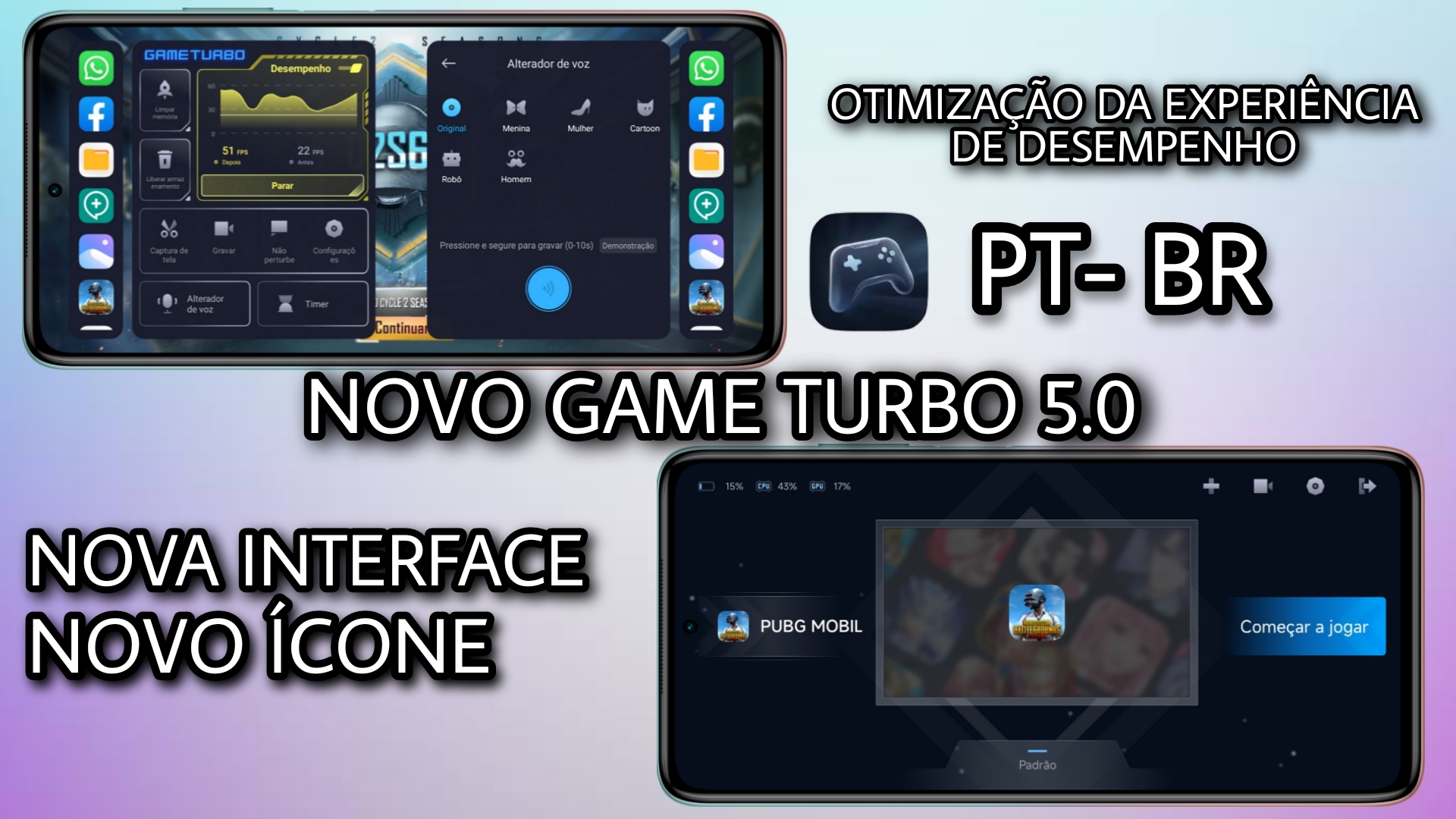NOVO GAME TURBO 5.0 - Nova Interface - No ícone - Otimização da ...