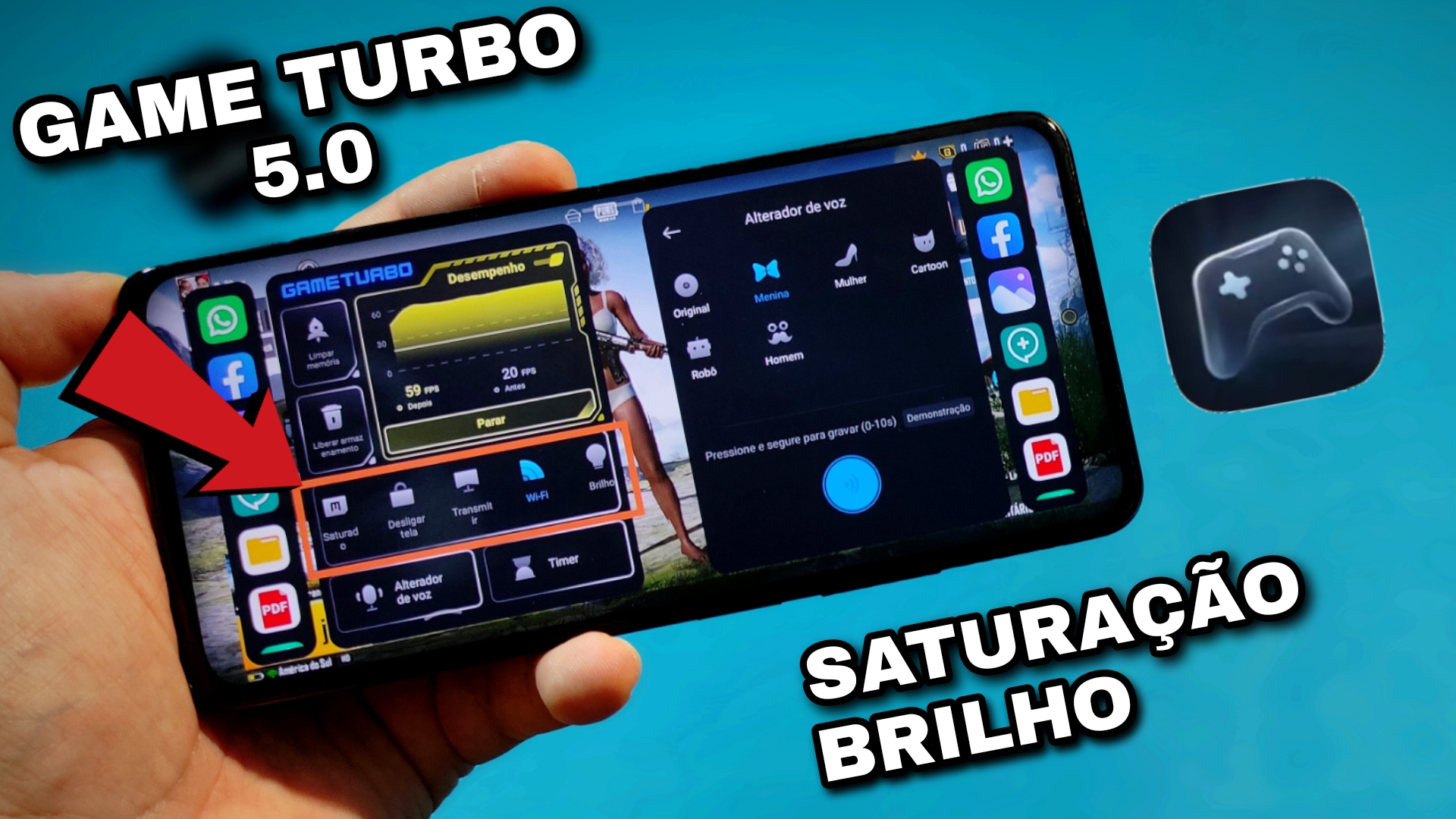 Finalmente 🚀 - Game Turbo 5.0 - Com Saturação - Brilho - Nova ...