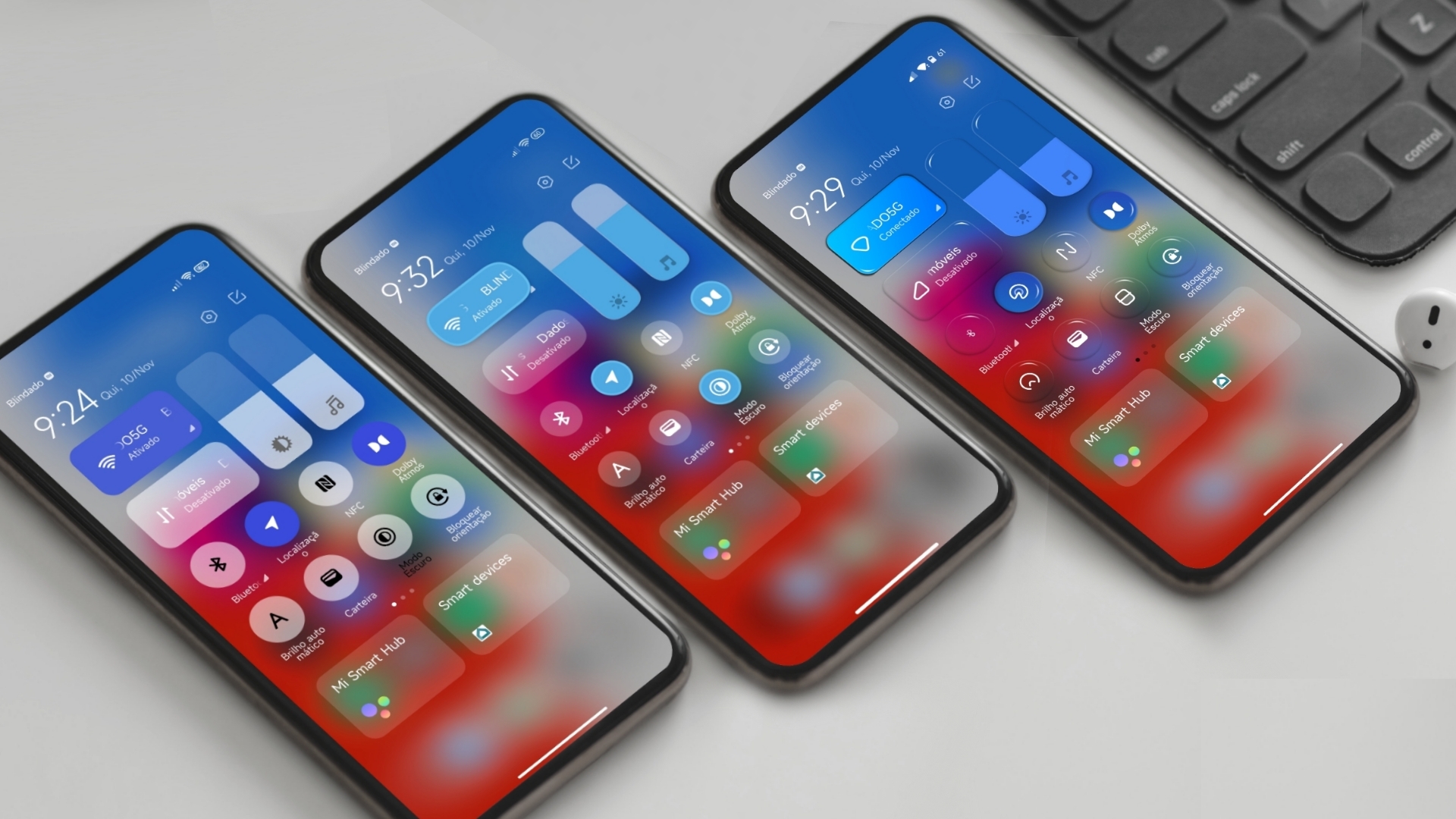 É Agora! Miui 13 Control Center - Mude as cores da sua Central de ...
