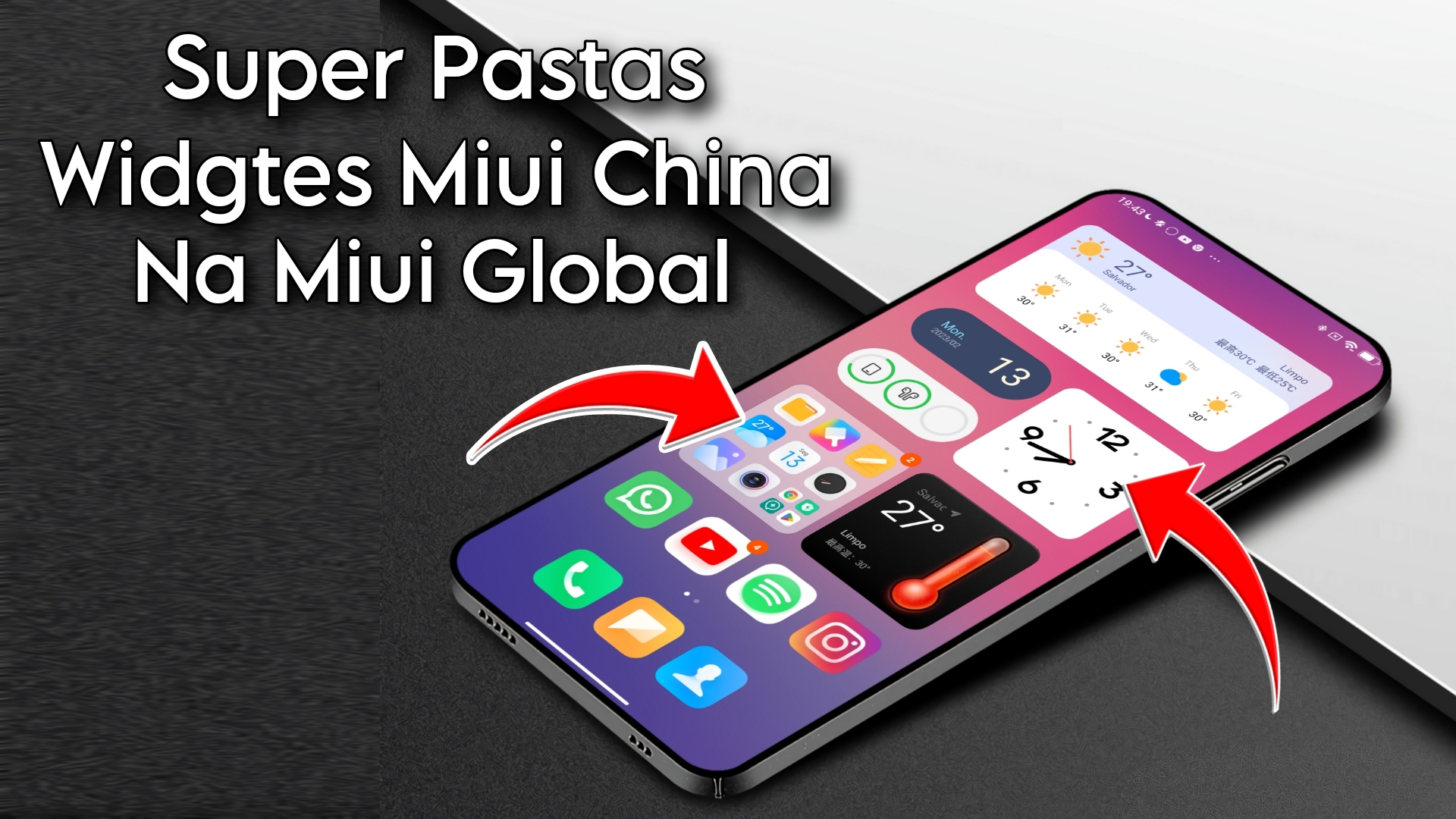 Finalmente - Como Ativar As Super Pasta e Novos Widgets da Miui 14 ...