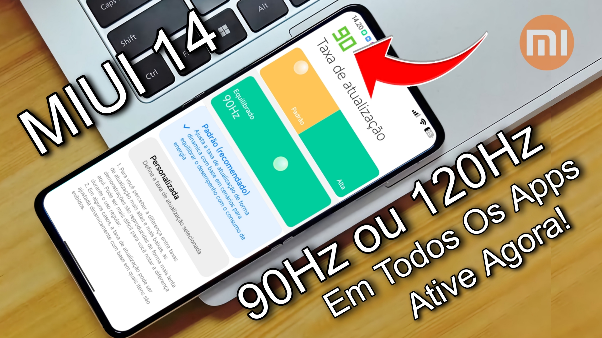 Ative Agora - Miui 14 - 90 Hz ou 120 Hz em Todos os Apps - Sem Root - Blintech Blog