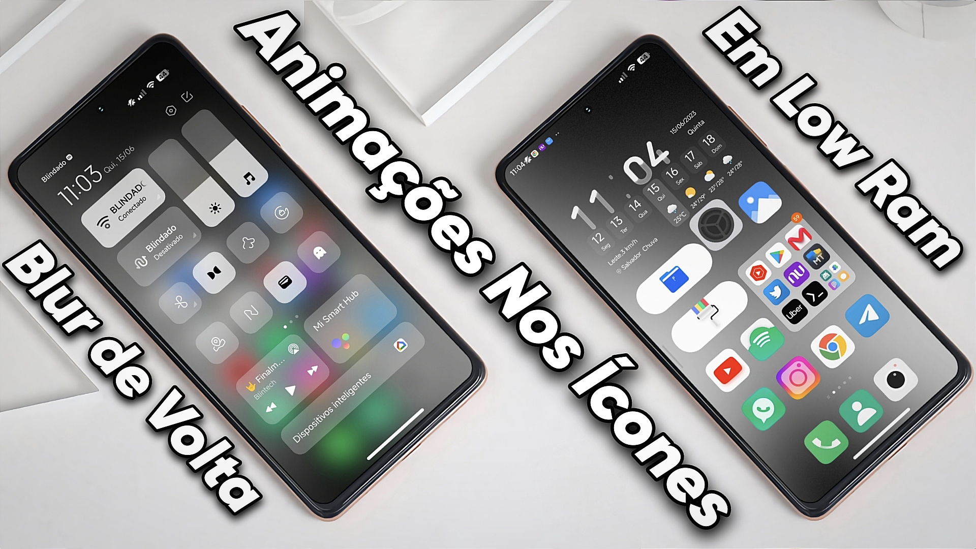 Como Ativar o Blur Na Central de Controle e Animações Nos Ícones Em Low ...
