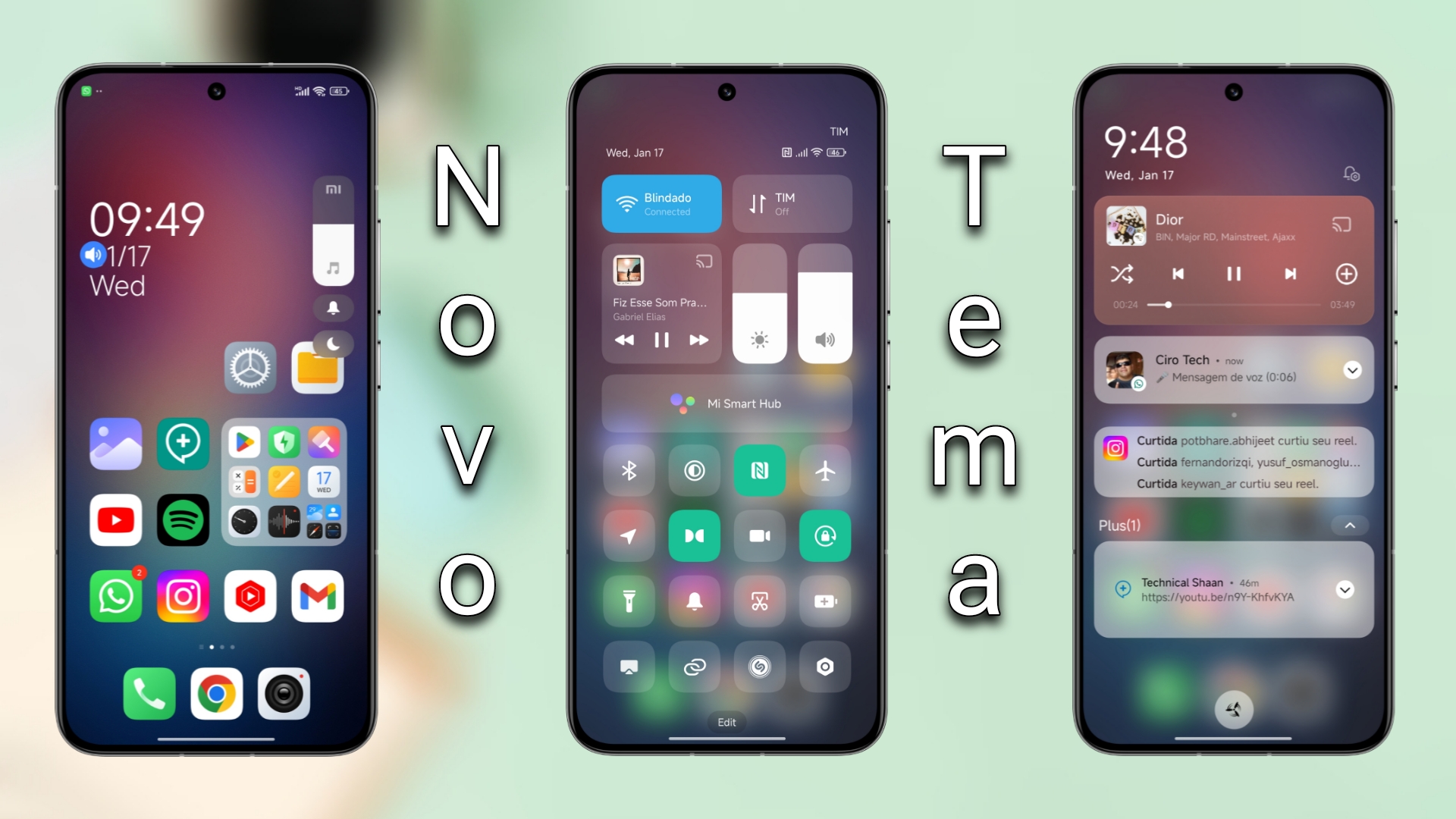 Finalmente Lançou na Loja de Temas 🥳 - Centro de Controle TOP - Estilo ...