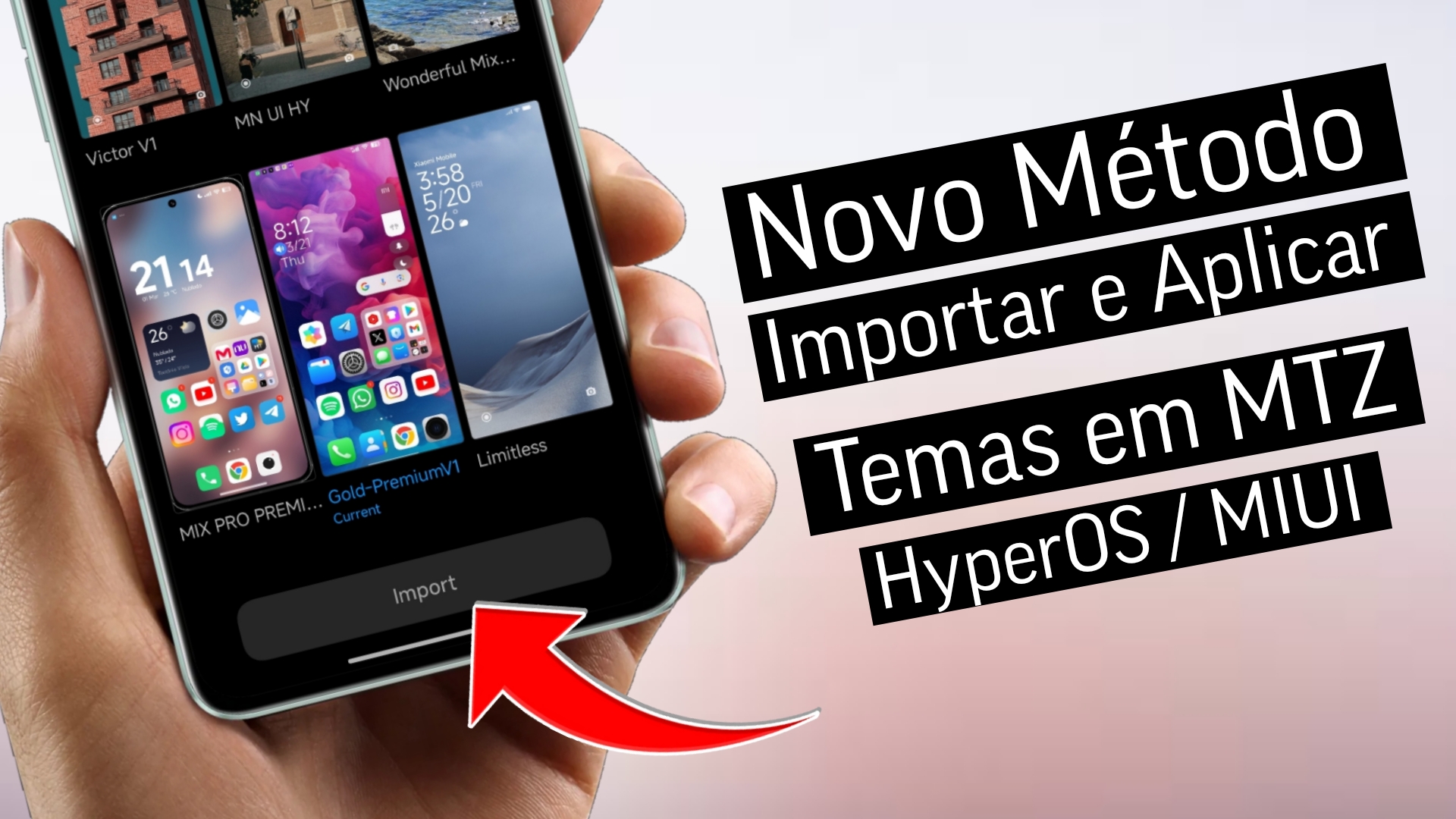 Novo Método - Como Importar e Aplicar Temas em MTZ - MIUi e Hyper - 100% Funcinal ...