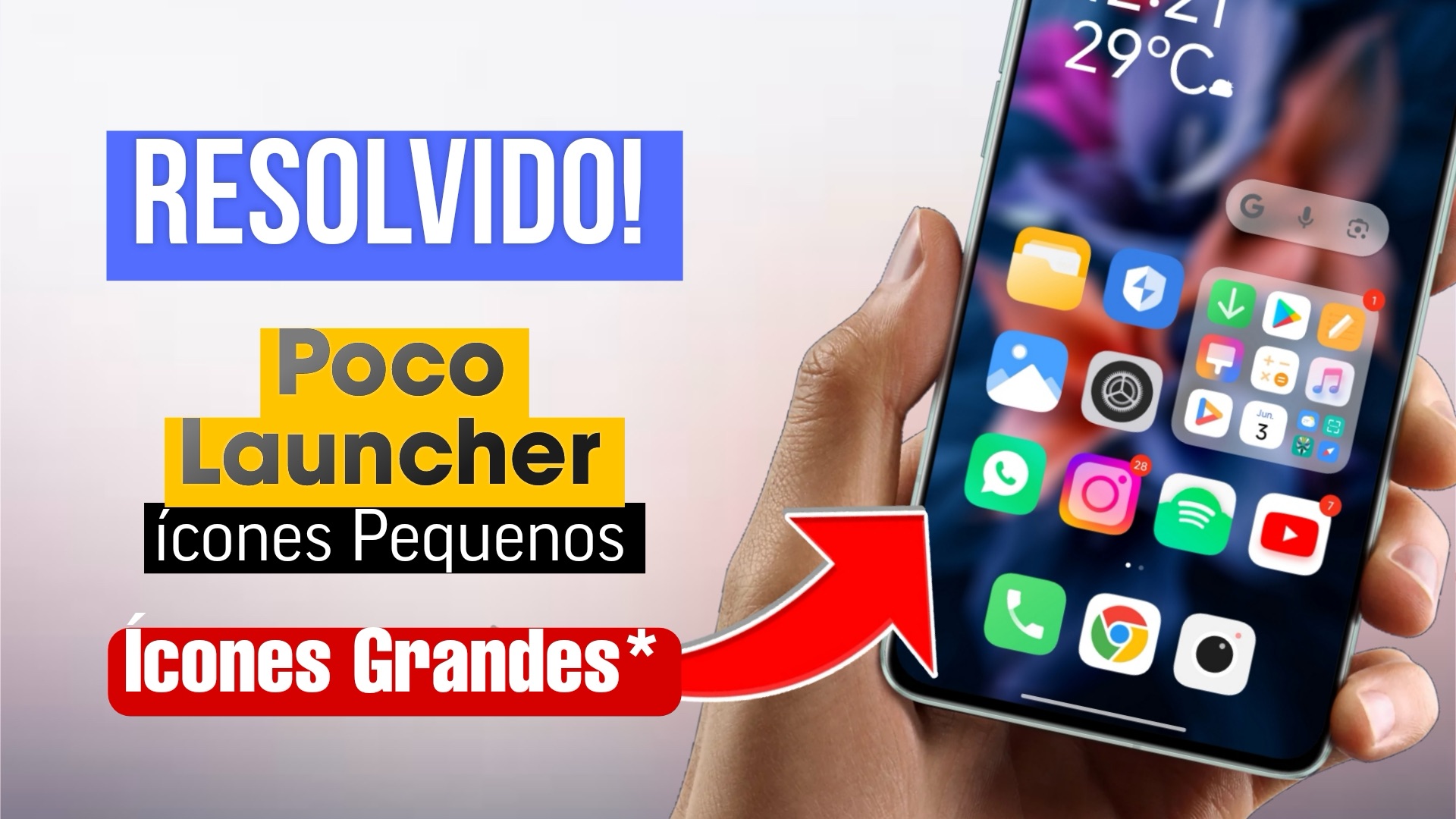 Resolvido! Ícones Pequenos na Poco Launcher - Como Aumentar o tamanho ...