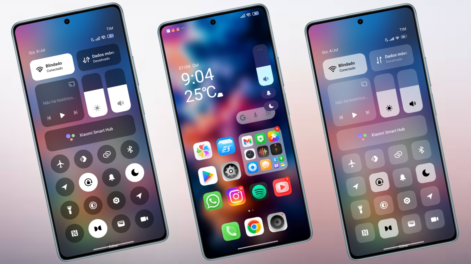 Agora Sim 😱 - Novos Temas HyperOS - Pacote de Ícones- Control Center ...