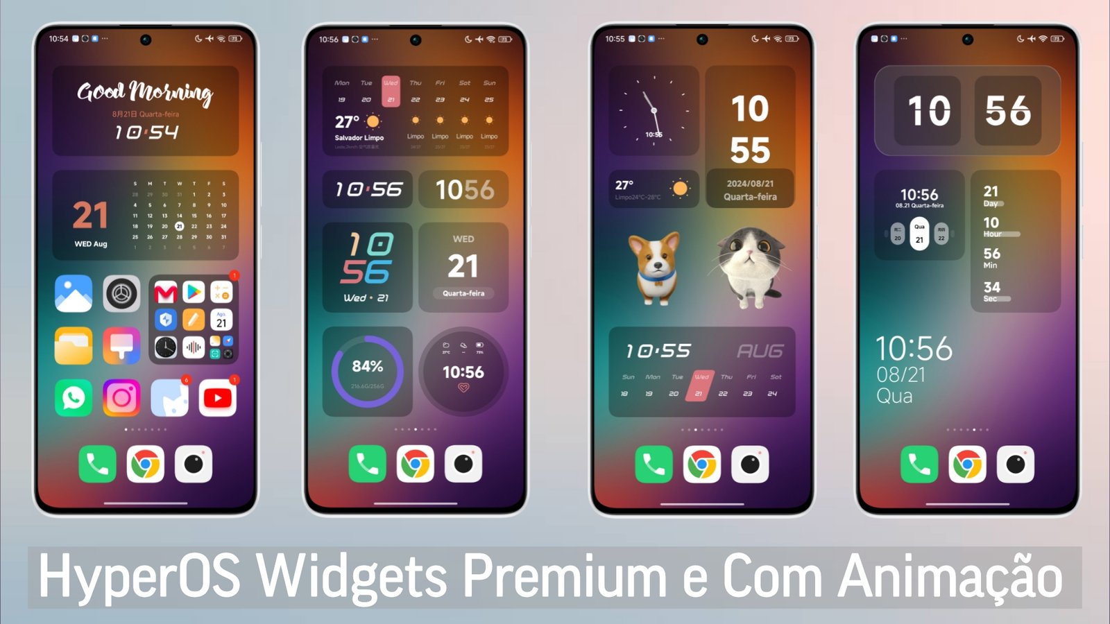 Inédito 😱 - Novos Widgtes Premium e Com Animação da HyperOS - Instale ...