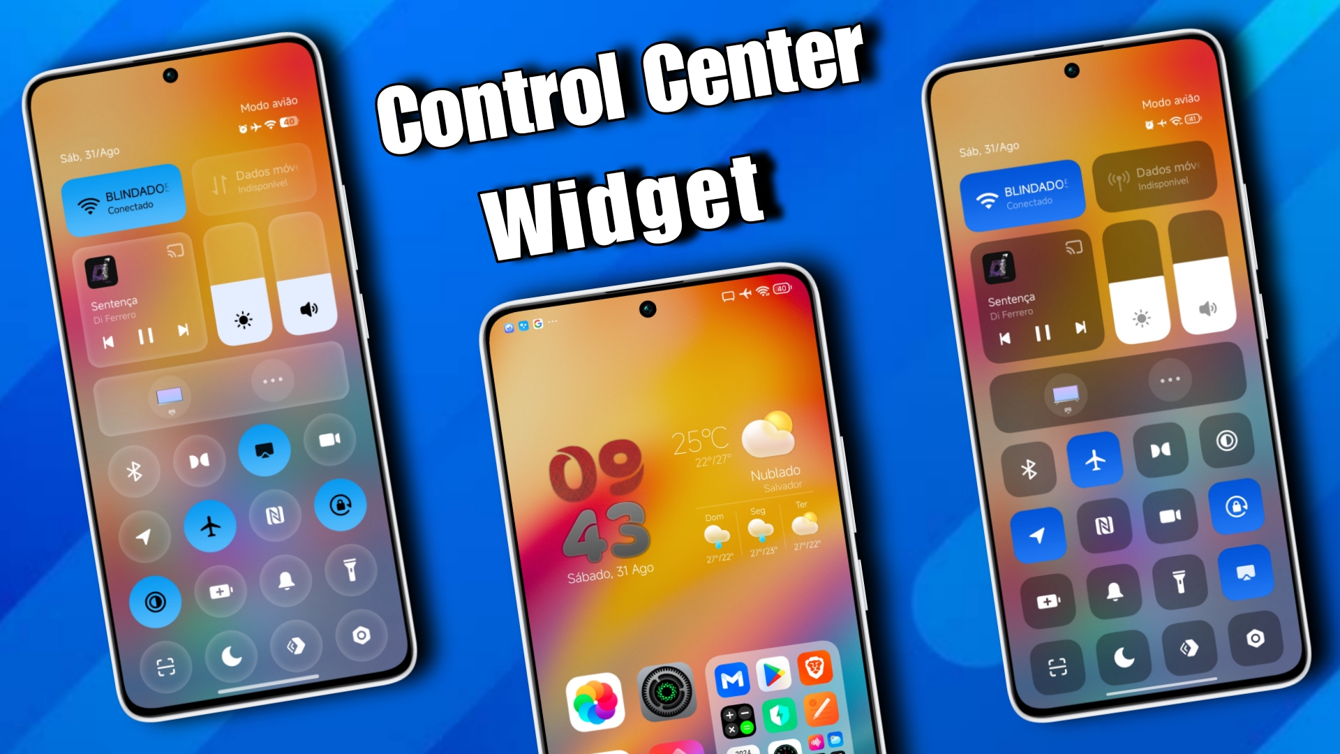 Tá Só o Luxo - HyperOS Control Center e Widgets - Só Tema Premium - Instale Agora - Blintech Blog