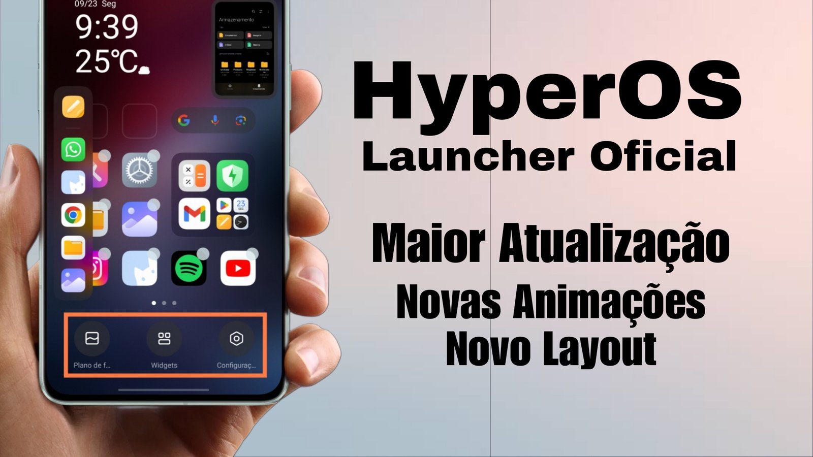 Oficial 😱 - HyperOS Launcher - Maior Atualização - Novas Animações ...