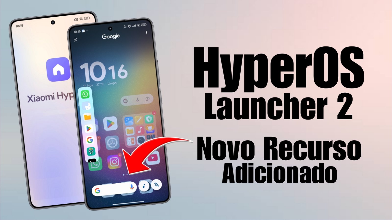 Finalmente 🤩 - HyperOS Launcher 2 - Novo Recurso - Círcule p/ Procurar ...