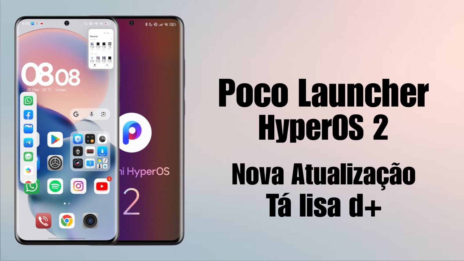 Essa Tá Um Míssil 🚀 - Nova Poco Launcher HyperOS 2 - Animações ...