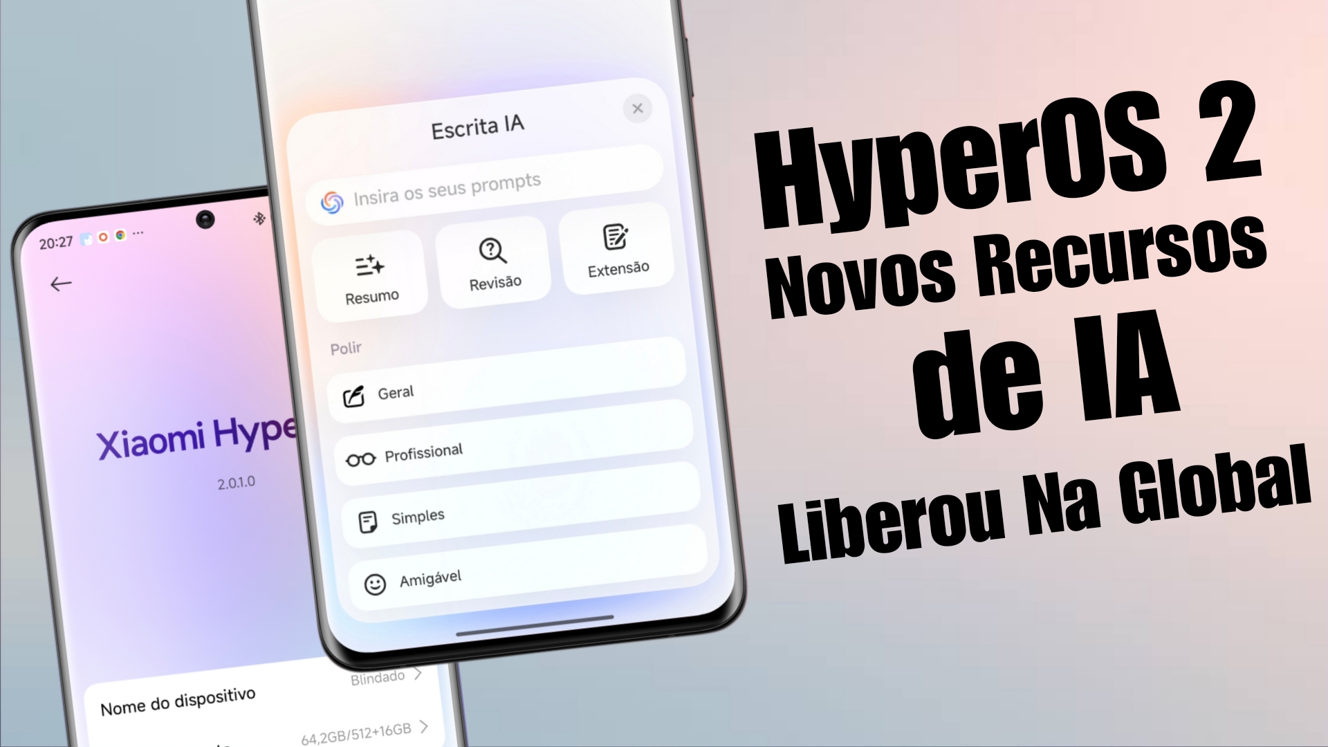 Inédito! Finalmente Liberou na HyperOS 2 Global - Novos Recursos de IA ...