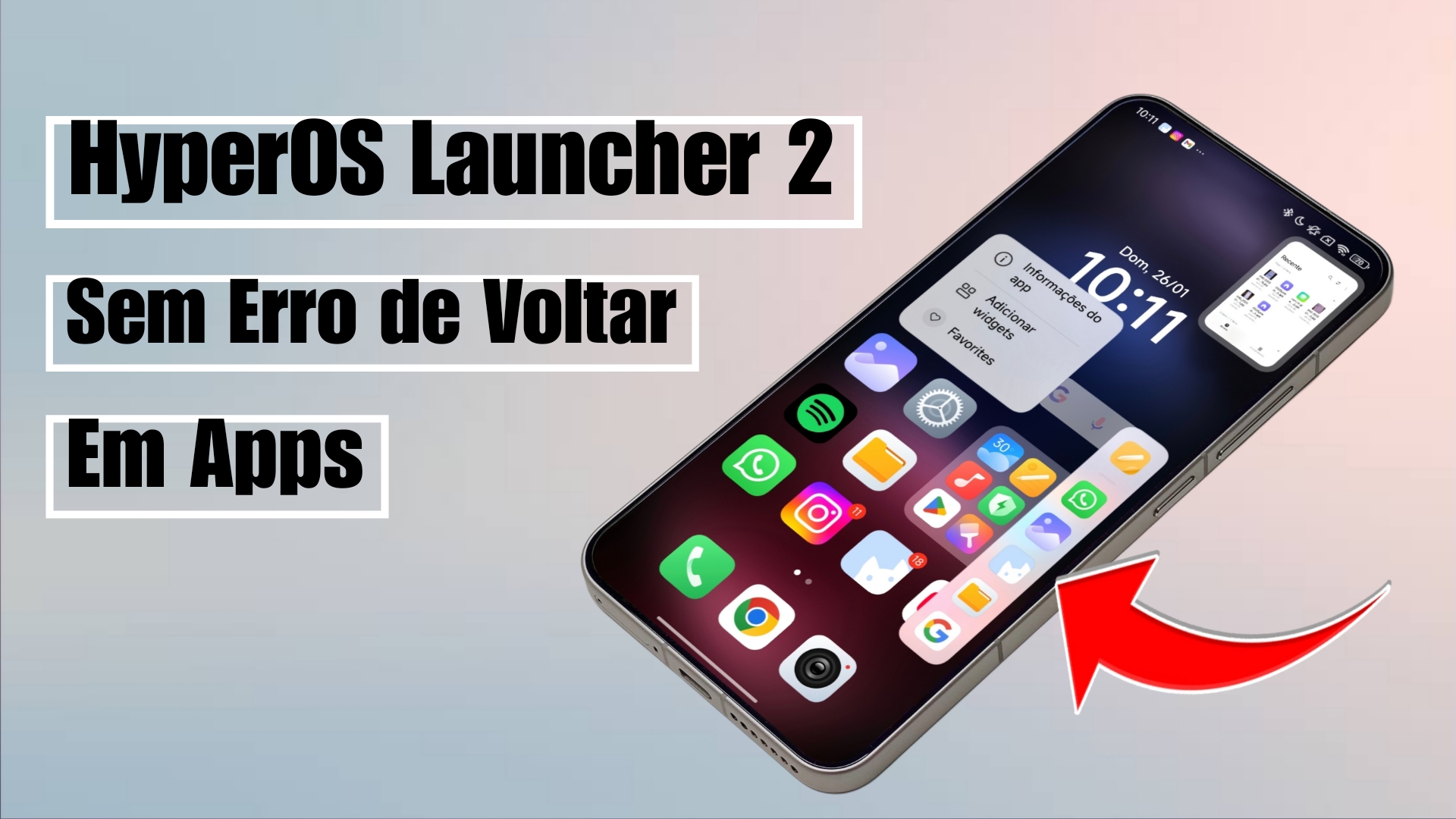 Urgente 🚨 - Exclusivo - HyperOS Launcher 2 Sem Erro de Voltar Em Apps ...