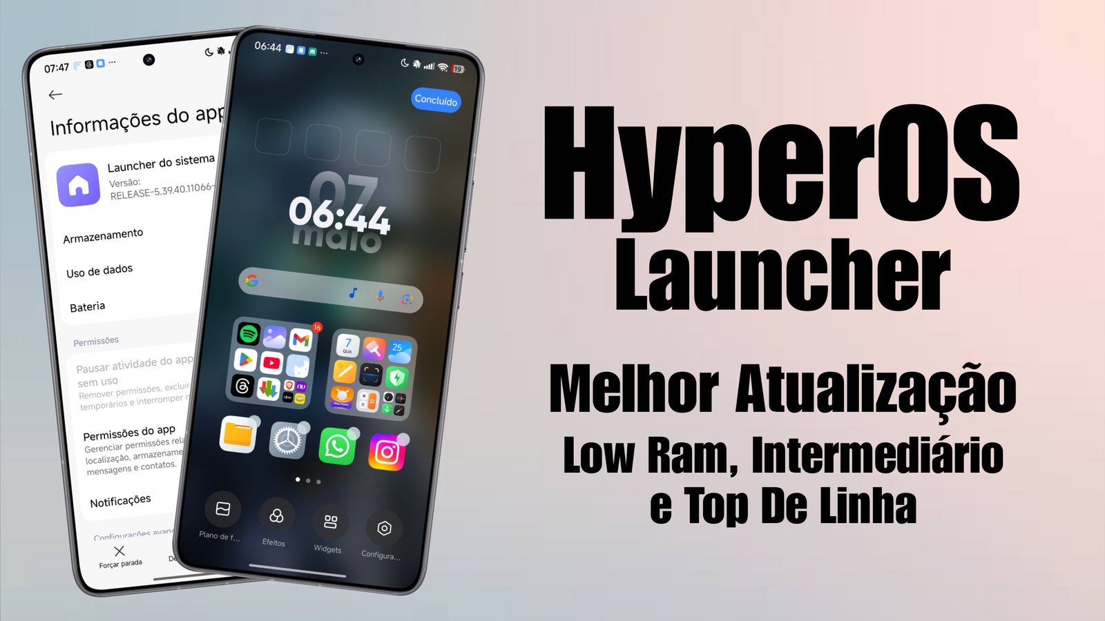 HyperOS Launcher Atualizou - Melhor Atualização - Tem Pra Low Ram ...