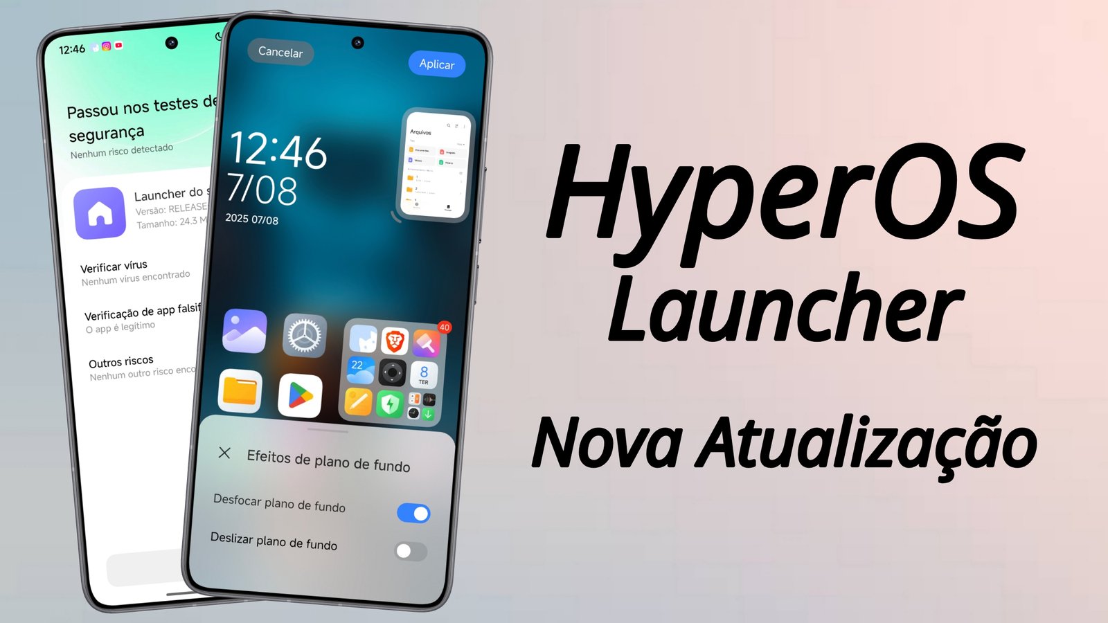 Agora sim! Sem Bugs - HyperOS Launcher 2.2 Atualizou e Tá um Míssil 🚀 ...
